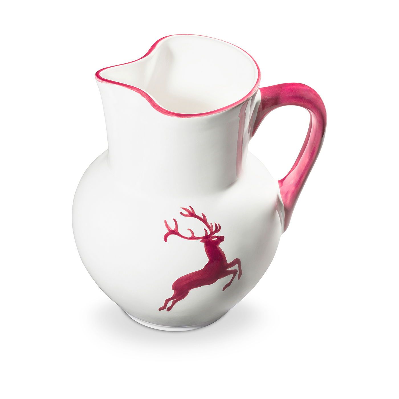 Ruby red stag, Viennese jug (1.5 litre)