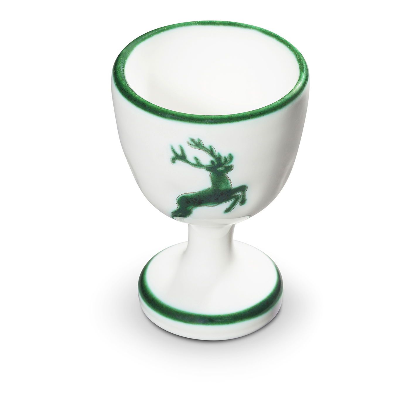Ruby red stag, egg cup (H: 7.5cm)